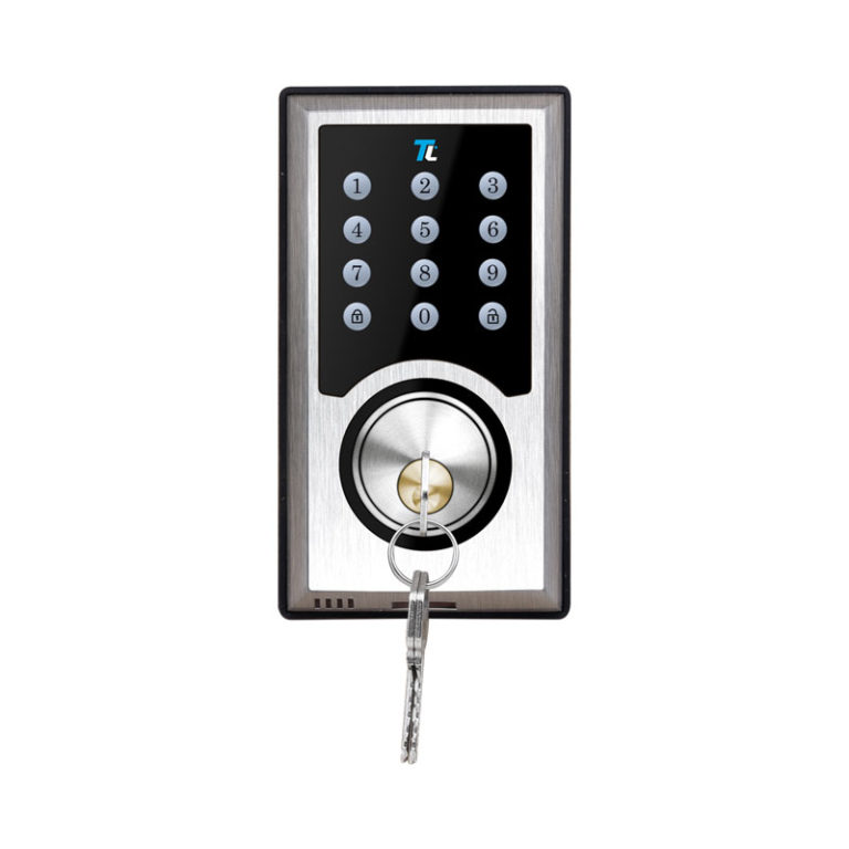 TURBOLOCK® TL-201 Electronic Deadbolt Door Lock with Key & Keypad ...